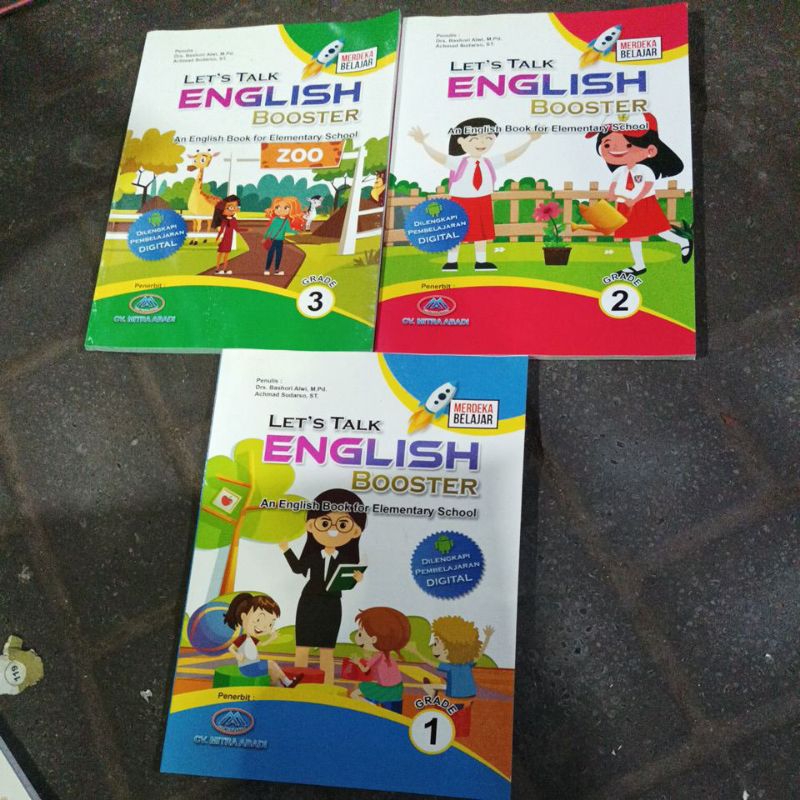 Jual buku paket bahasa Inggris let's talk English booster merdeka belajar kelas 1,2,3 SD ...