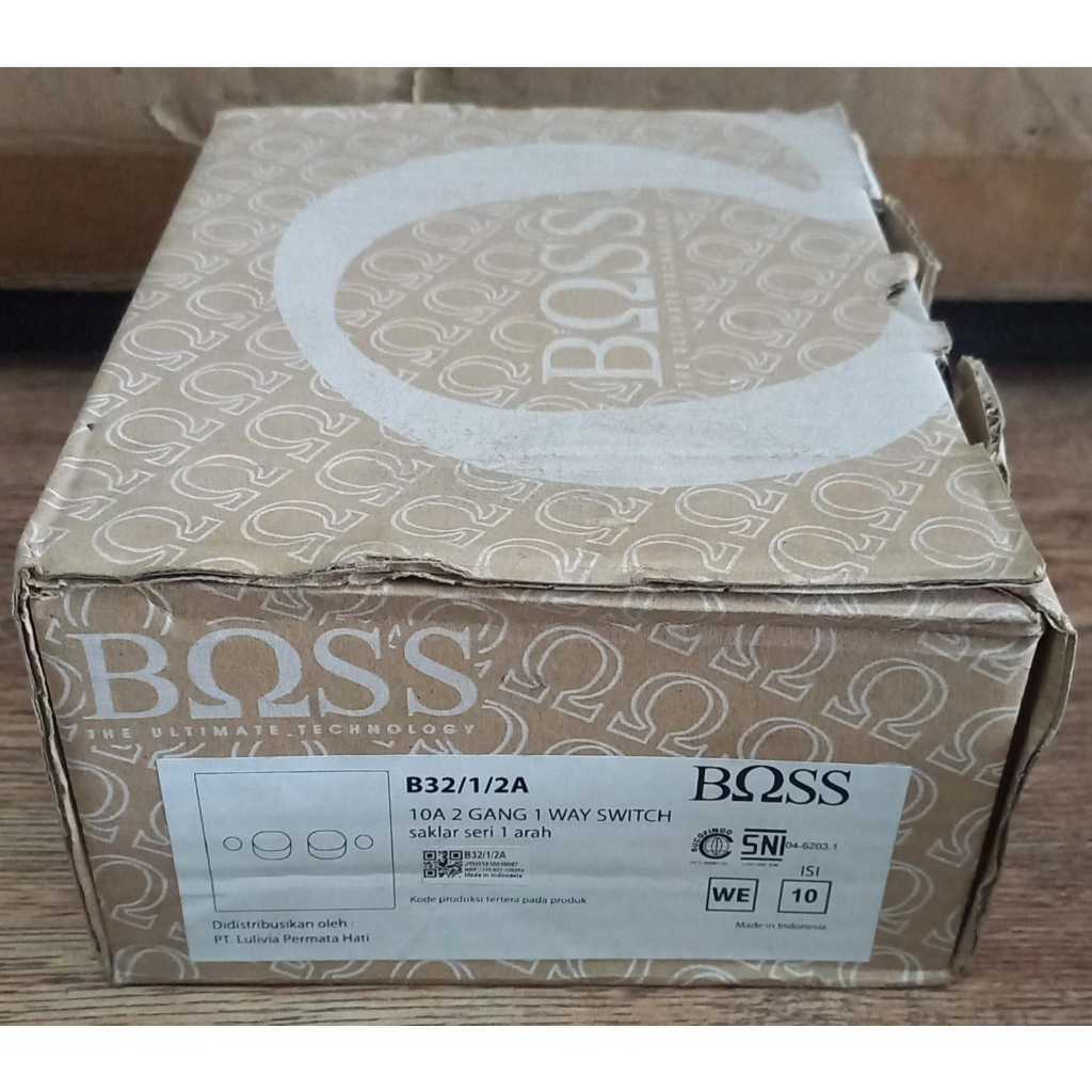 Jual SAKLAR SERI 1 ARAH 10 A 2 GANG 1 WAY SWITCH MERK BOSS | Shopee ...