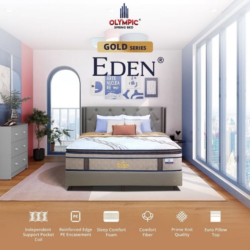Jual Olympic Springbed EDEN Gold Series - Spring bed Olympic EDEN Series | Shopee Indonesia