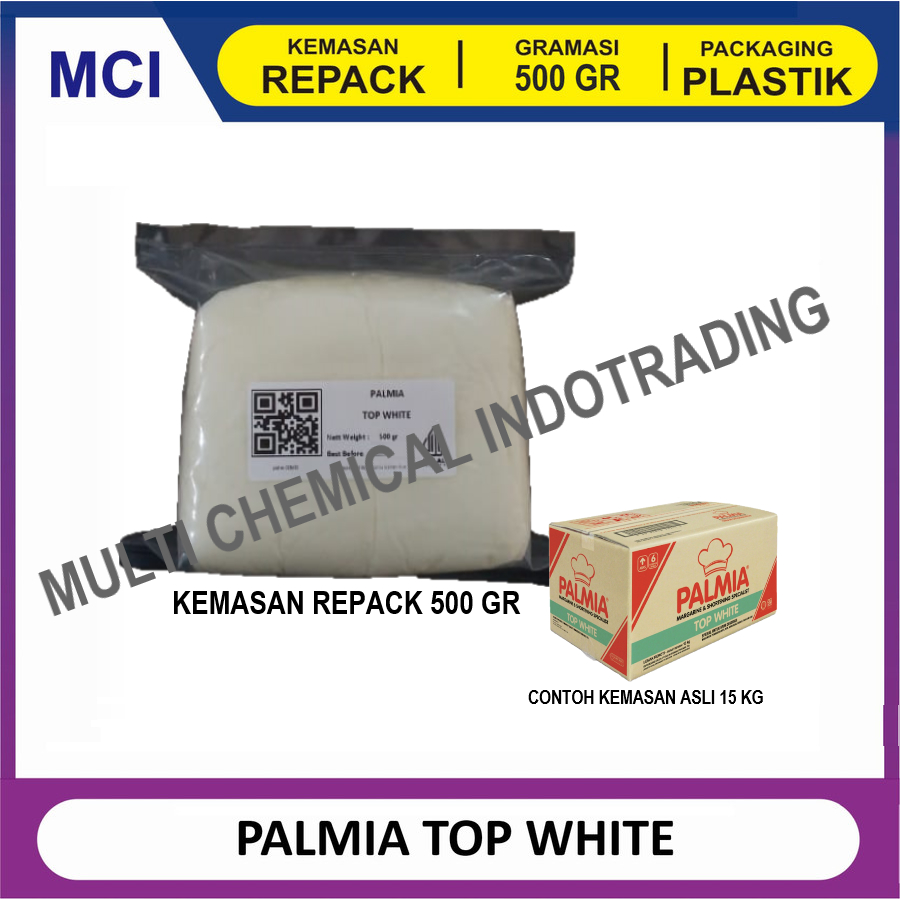 Jual REPACK 500 GR PALMIA TOP WHITE MARGARINE & SHORTENING / MENTEGA ...