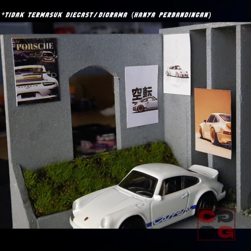 Jual Mini Scale 1:64 Poster Garasi Porche 911 GT3 RS | Hotwheels ...
