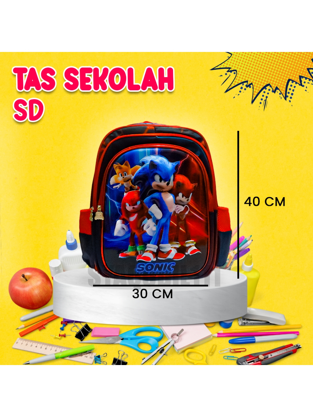 Jual Tas Ransel Sekolah Anak Laki Laki Tk Sd Karakter Timbul 3D Batok Animasi Premium Import ...