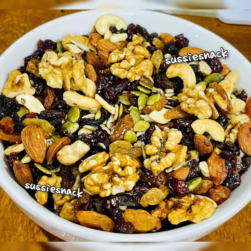 Jual TRAIL MIX PREMIUM CEMILAN SEHAT 1 KG | Shopee Indonesia
