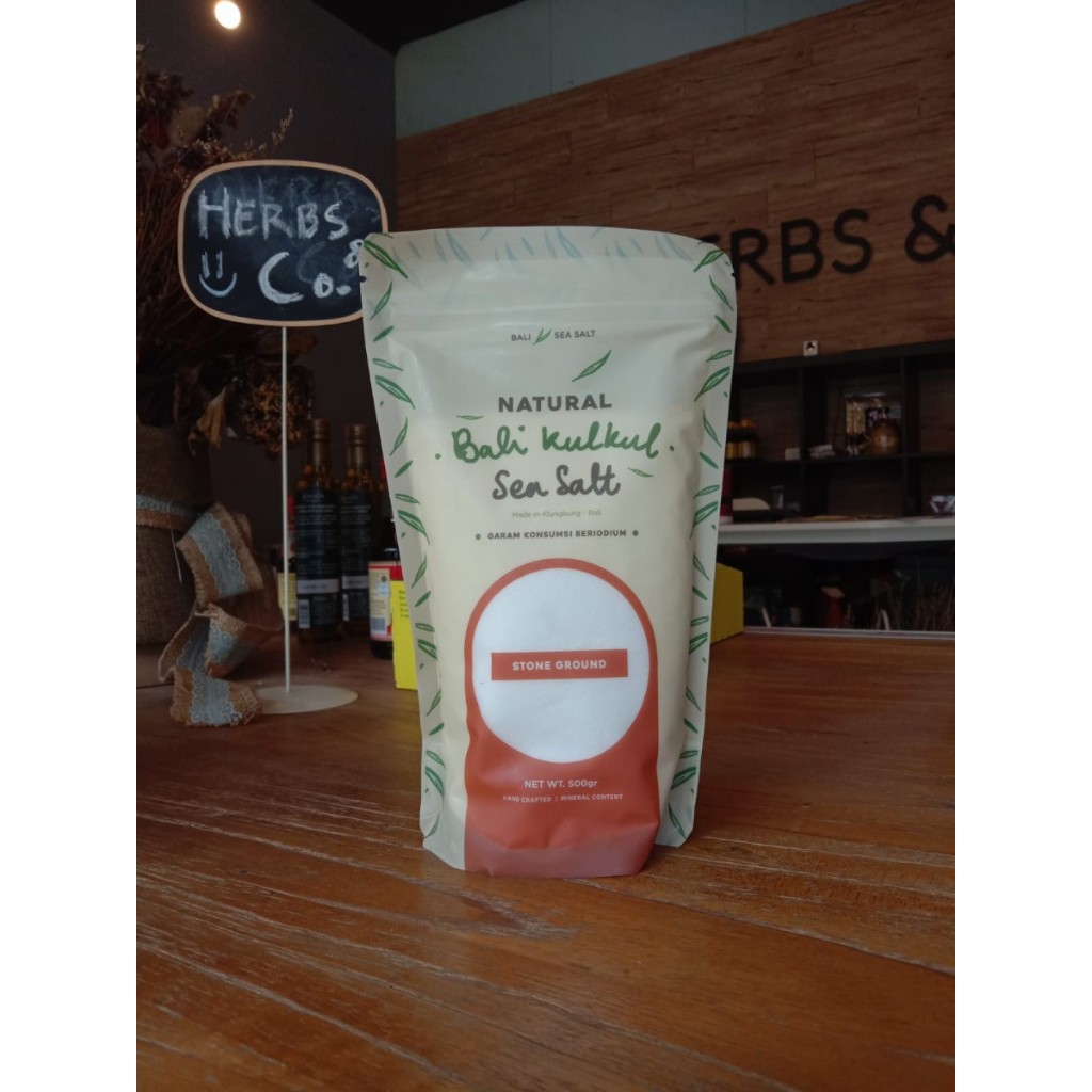 Jual Natural Bali Kulkul Stone Ground Sea Salt 500 Gr ( Garam Laut ...