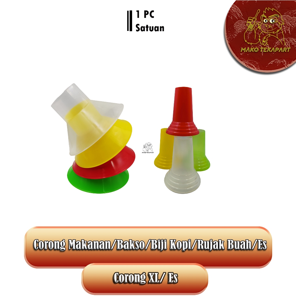 Jual Corong Mulut Besar Serba guna (Es)/Makanan "WARNA RANDOM"/ Large ...