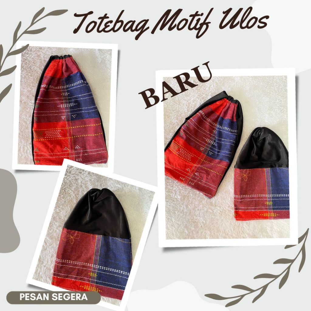 Jual Totebag Motif Ulos - Tas Jinjing - Tas Totebag Etnik - Totebag ...