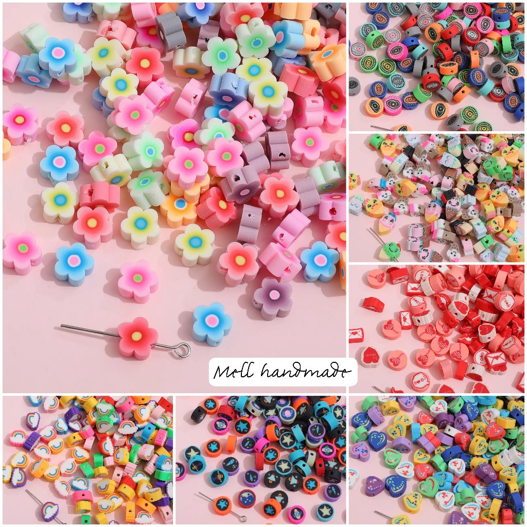 Jual Manik bunga Polymer Clay | Manik Bentuk Bunga dan Buah | Polymer ...
