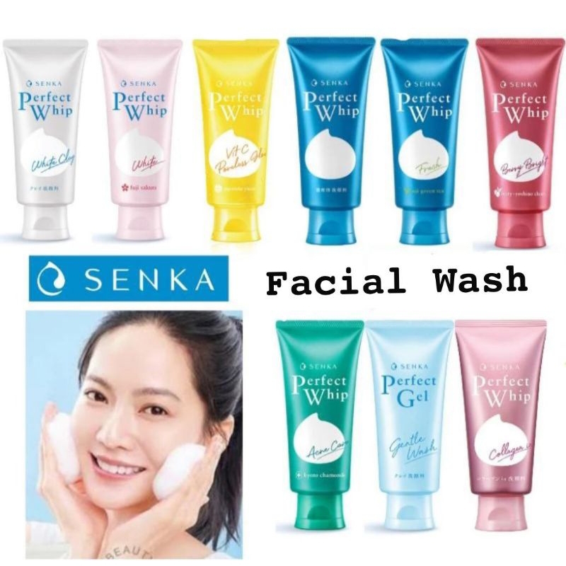 Jual SENKA Facial Wash - Senka Perfect Whip Beauty Foam 100gr - Facial ...