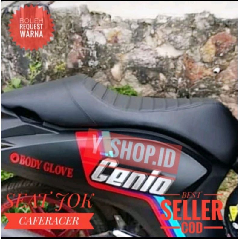 Jual Cover Kulit Jok Genio CBS Genio CBS ISS Modif Retro Caferacer ...