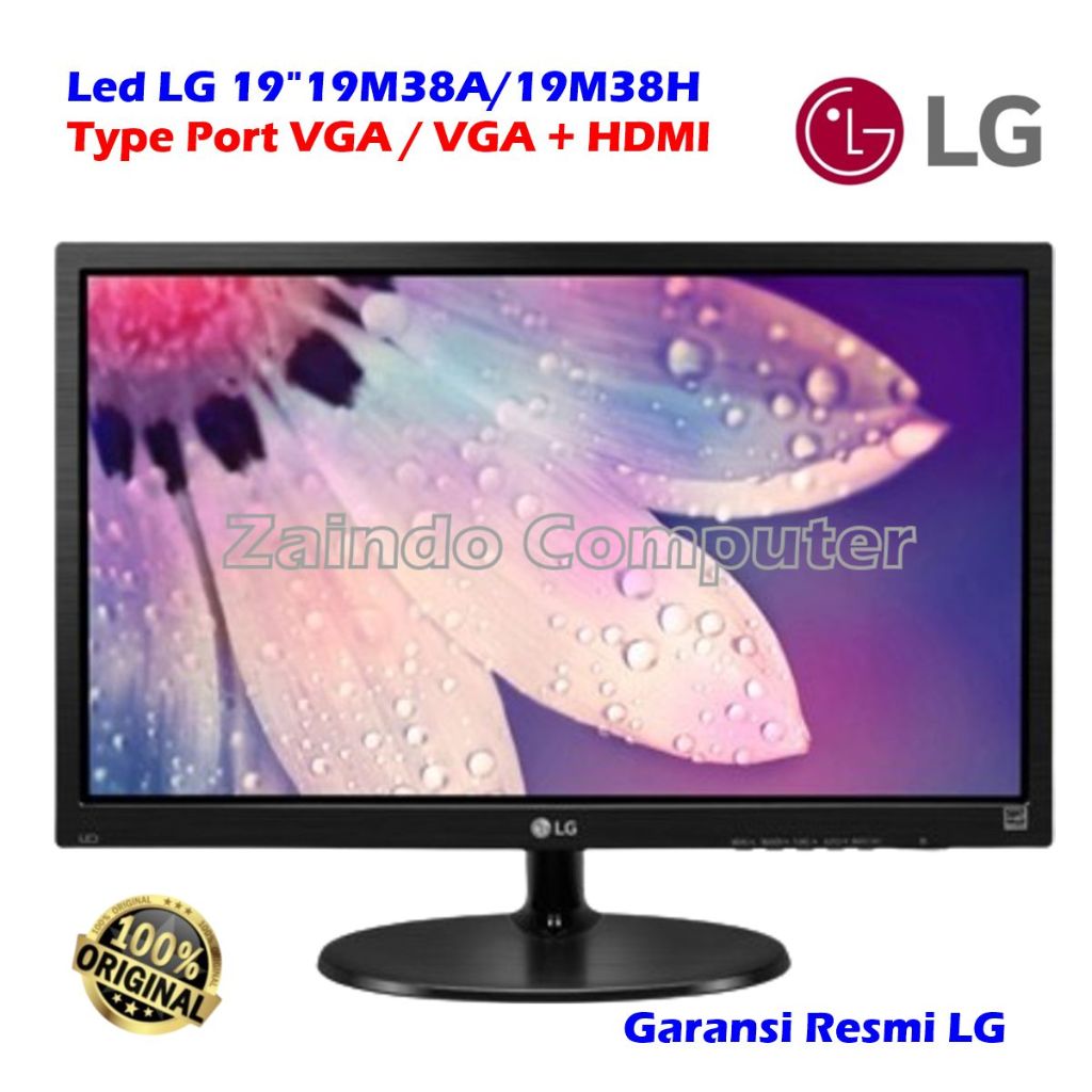 Jual MONITOR LED LG 19” 19M38A PORT VGA OUTPUT– MONITOR LG 19” LG ...