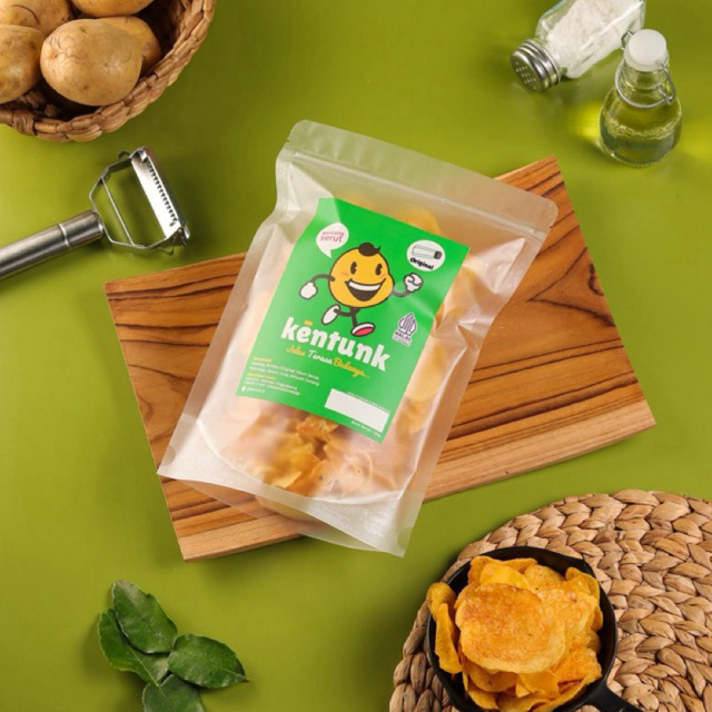 Jual KENTUNK Original 120g Cemilan Snack Keripik Kentang Serut Potato ...