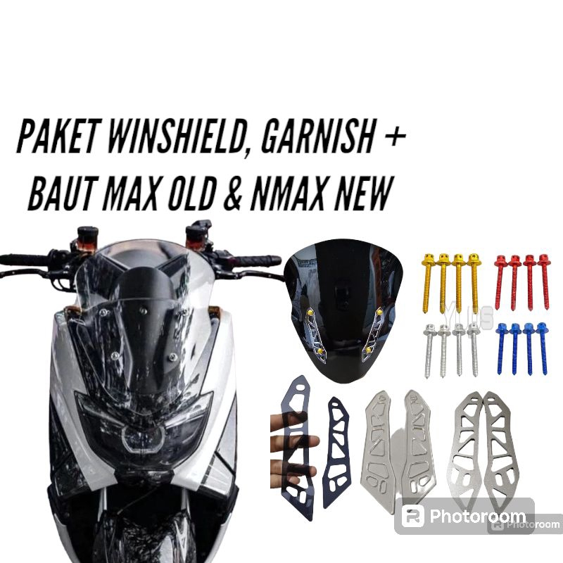 Jual Paket variasi visor winshield model thailand yamaha nmax old nmax ...