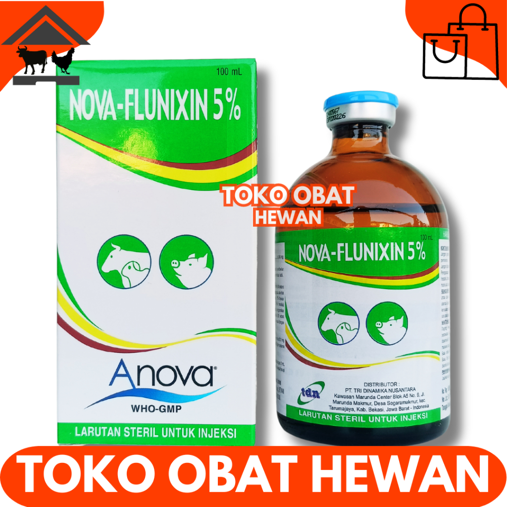 Jual NOVA FLUNIXIN 5% 100ML - Obat Analgesik Antipiretik dan Anti ...