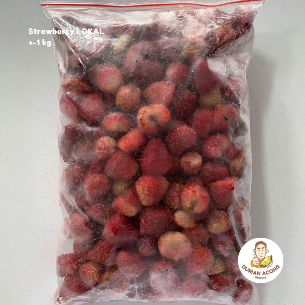 Jual Strawberry Frozen LOKAL +-1kg - Stoberi | Shopee Indonesia