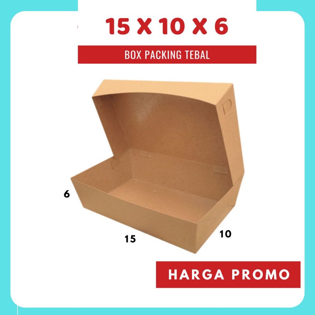 Jual Kardus Nasi 15x10x6 DC Box Dus Packing Kotak Kemasan Karton Lunch ...