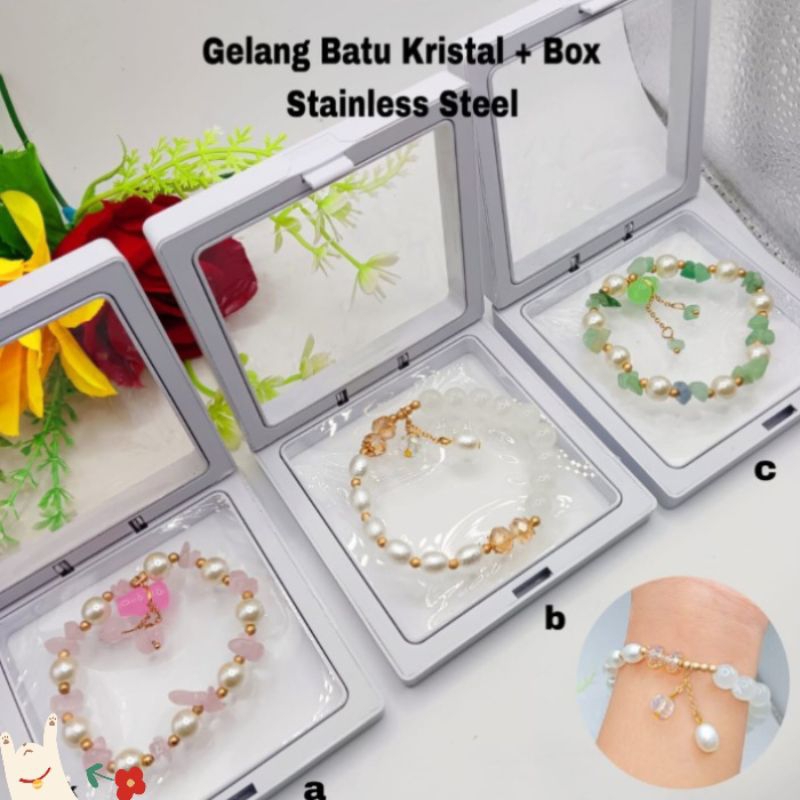 Jual Queen Manik - Gelang Batu Kristal + Box Gelang Korea Batu Kristal ...