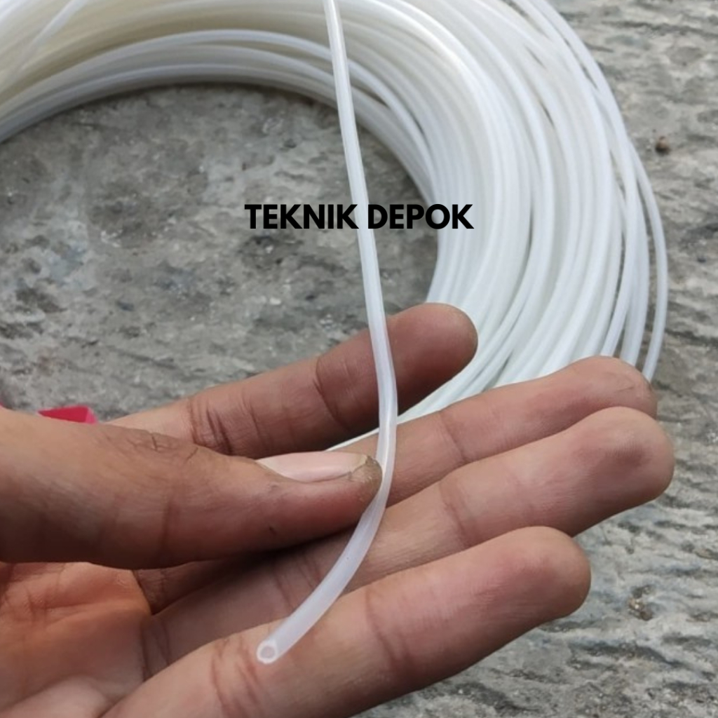 Jual PER ROLL Selang Mikro 2.8 mm Putih Kecil Hose Rotan Piping ...
