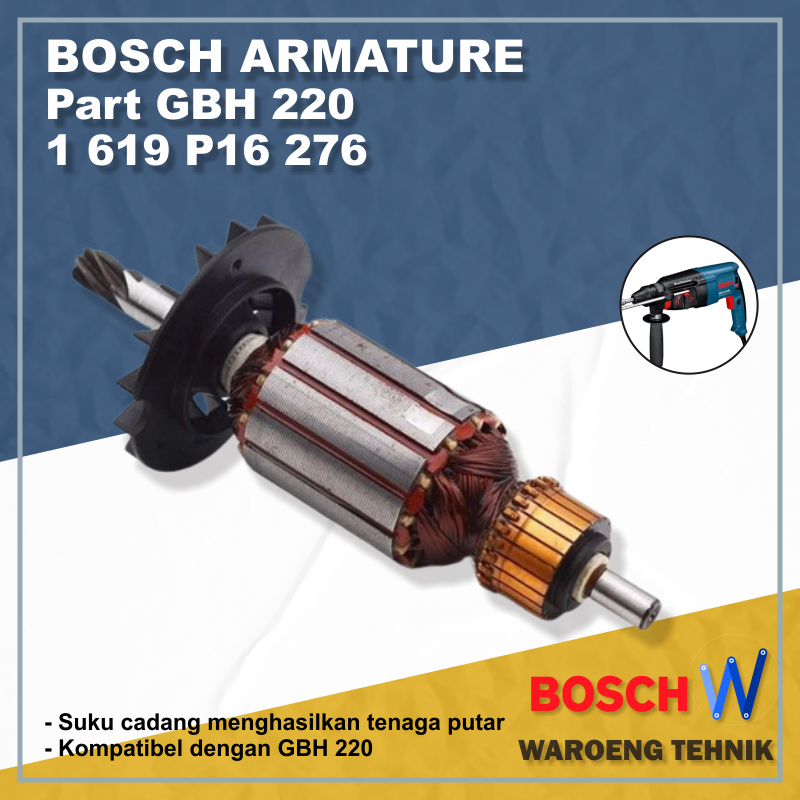 Jual Armature Part Armature GBH 220 Angker Motor / Angker Rotor Armatur ...