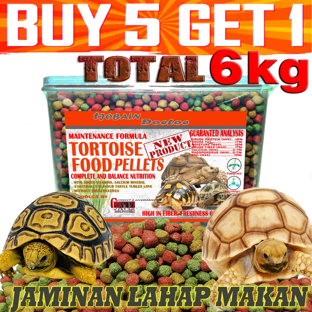 Jual MAKANAN PELET KURA KURA DARAT TORTO TORTOISE FOOD PELLETS REPTILE ...