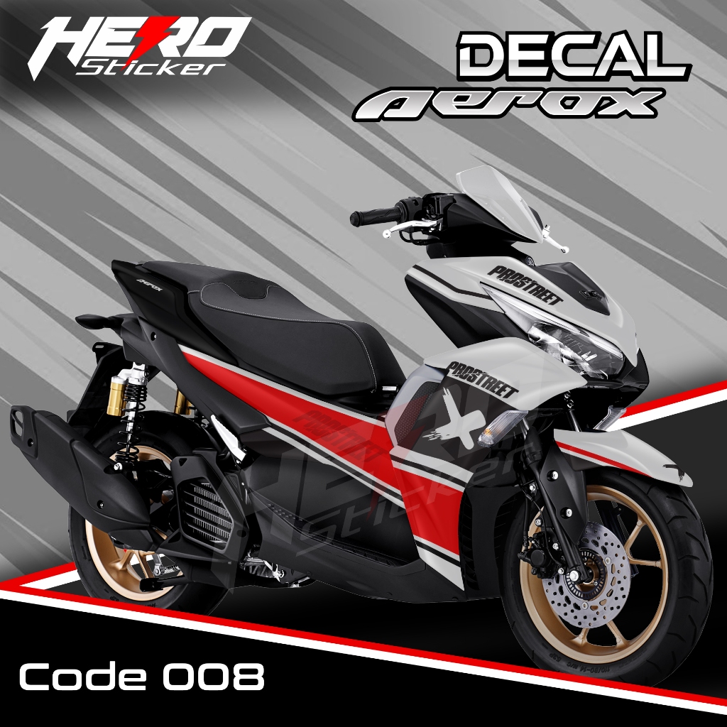 Jual STICKER DECAL FULL BODY YAMAHA AEROX - DECAL YAMAHA AEROX MOTIF ...