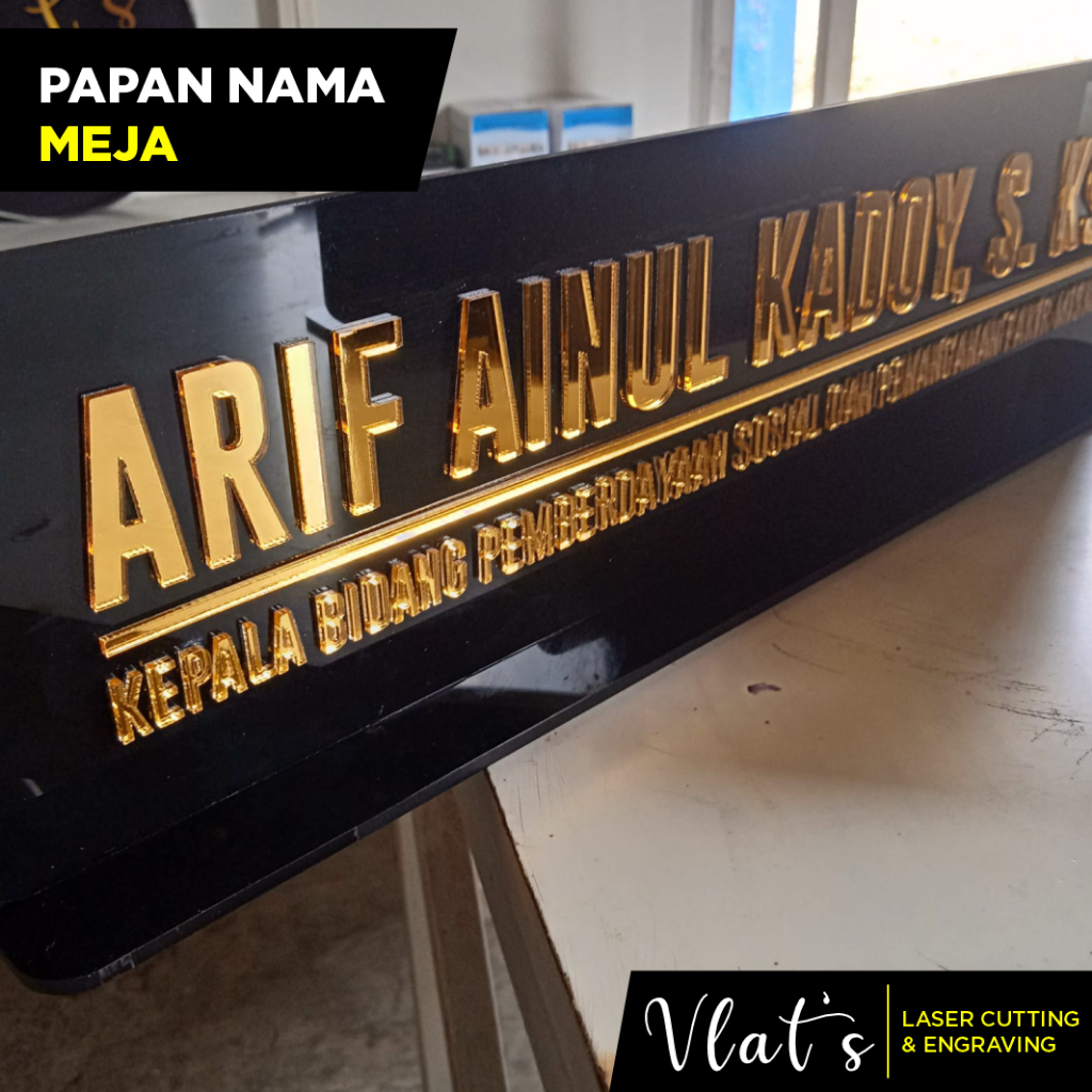 Jual Papan Nama Kantor Papan Nama Akrilik Papan Nama Meja Papan Nama ...