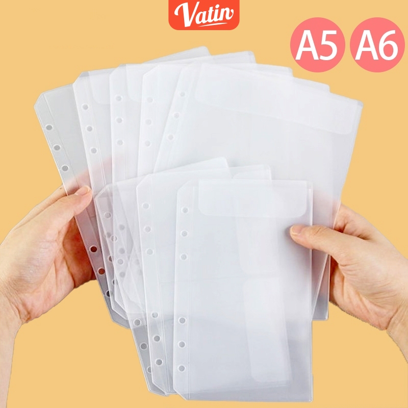 Jual A6 A5 Binder Pocket Kantong / Ziplock bag / Pouch / Zipper PVC Diary Notebook 6 Ring-Vatin ...