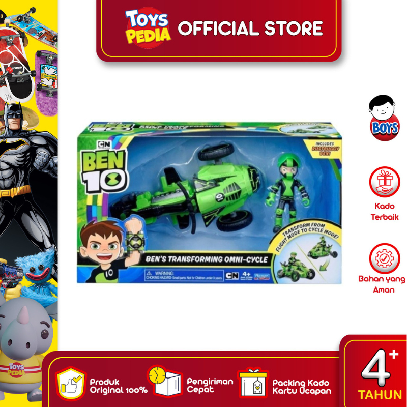 Jual Mainan Ben 10 Ben's Transforming Omni-Cycle | Shopee Indonesia