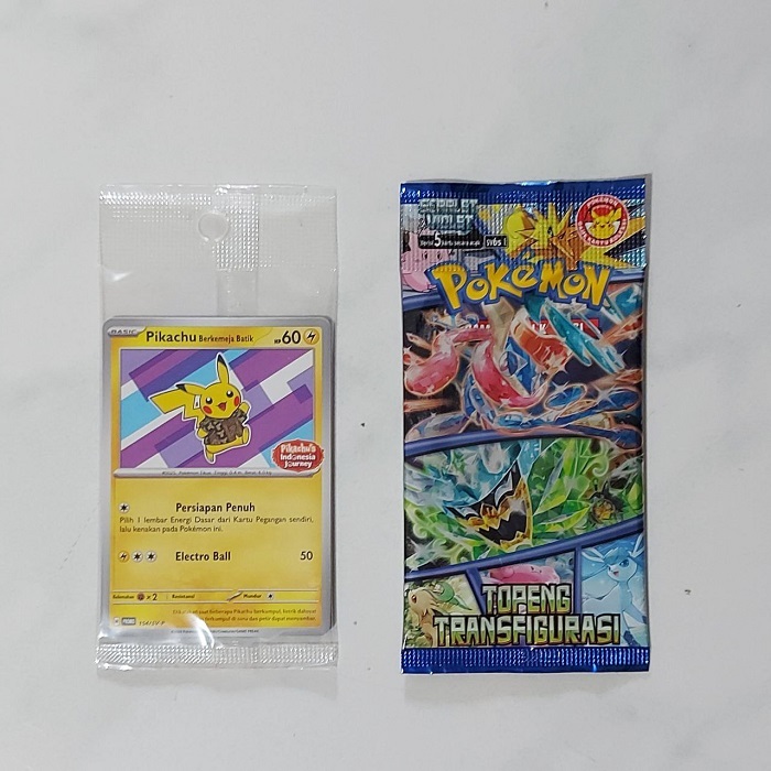Jual Kartu Pikachu Kemeja Batik Kartu Pokemon Topeng Transfigurasi SV6S Booster Pack ORIGINAL ...