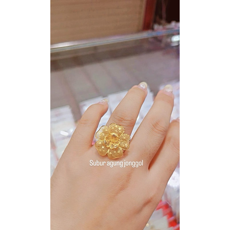 Jual Cincin sultan bunga kendari 8k gold | Shopee Indonesia