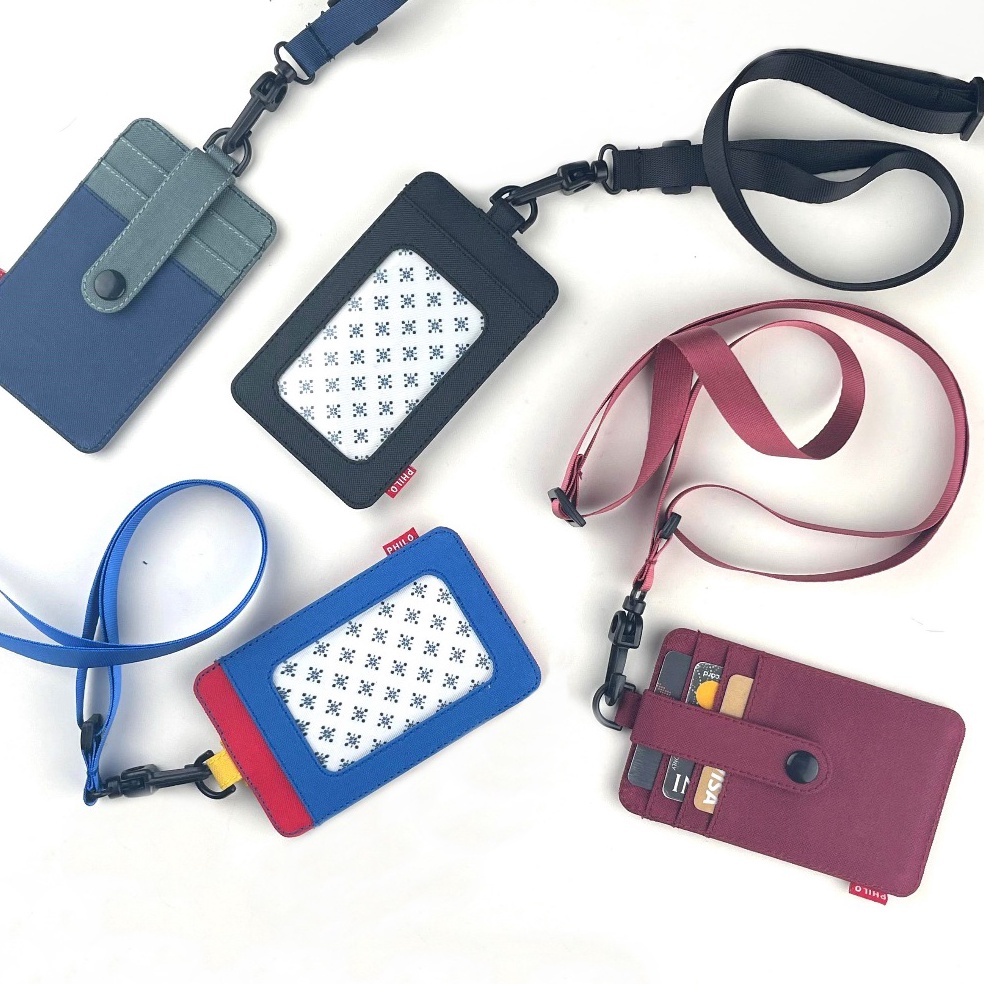 Jual KODE L73Y ID card holder dompet gantung name tag kartu lanyard ...