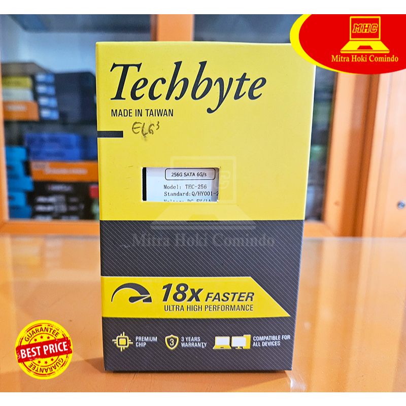 Jual SSD SATA TECHBYTE 128Gb 256Gb 512Gb Murah dan Original | Shopee ...