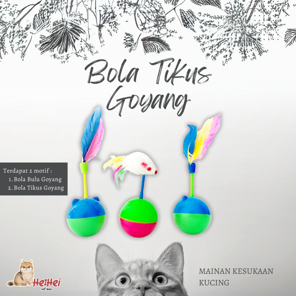 Jual Mainan Kucing - Bola Tikus Goyang - Cat Ball Toys - Mainan Anak ...