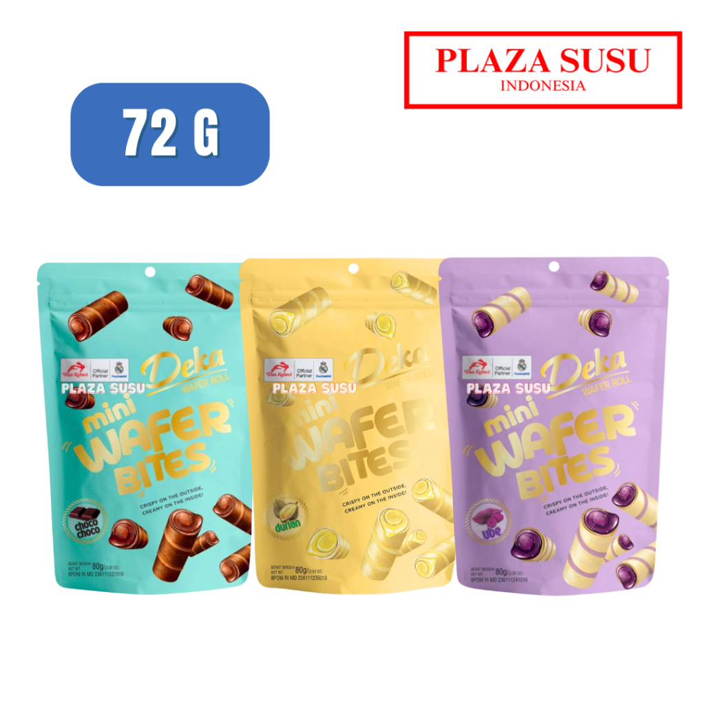 Jual DEKA MINI WAFER BITES 72 G DEKA WAFER ROLL CHOCO/UBE/DURIAN DEKA ...