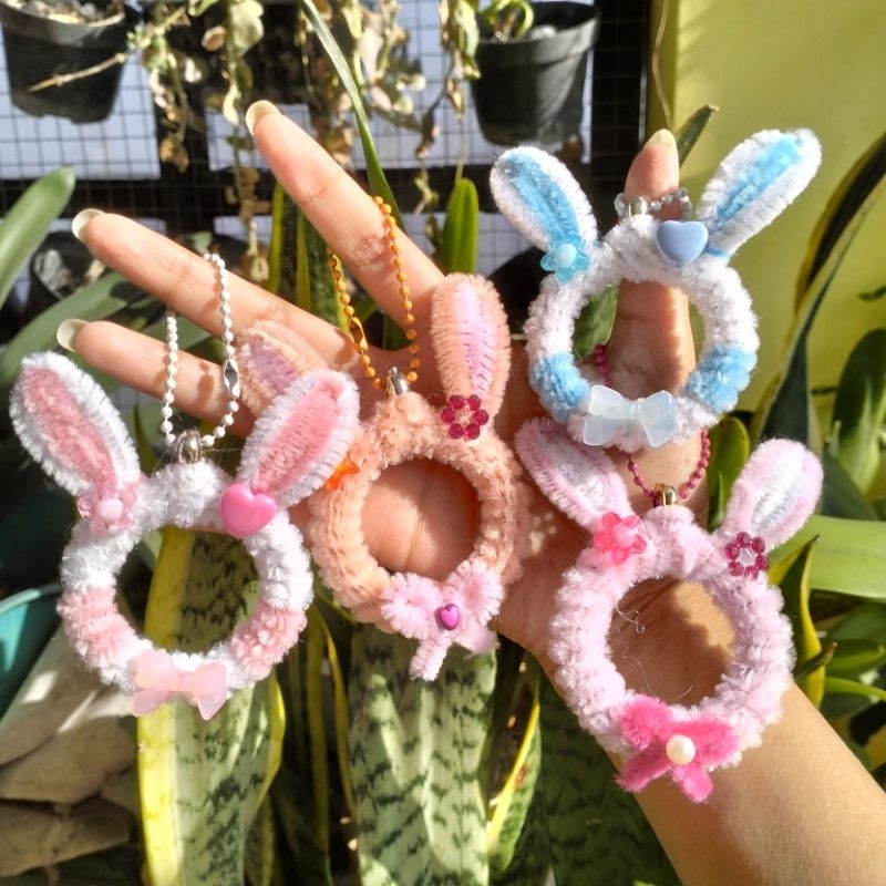 Jual Pipe Cleaner Keychain Ring Keyring Gantungan Kunci Kawat Bulu Lucu ...