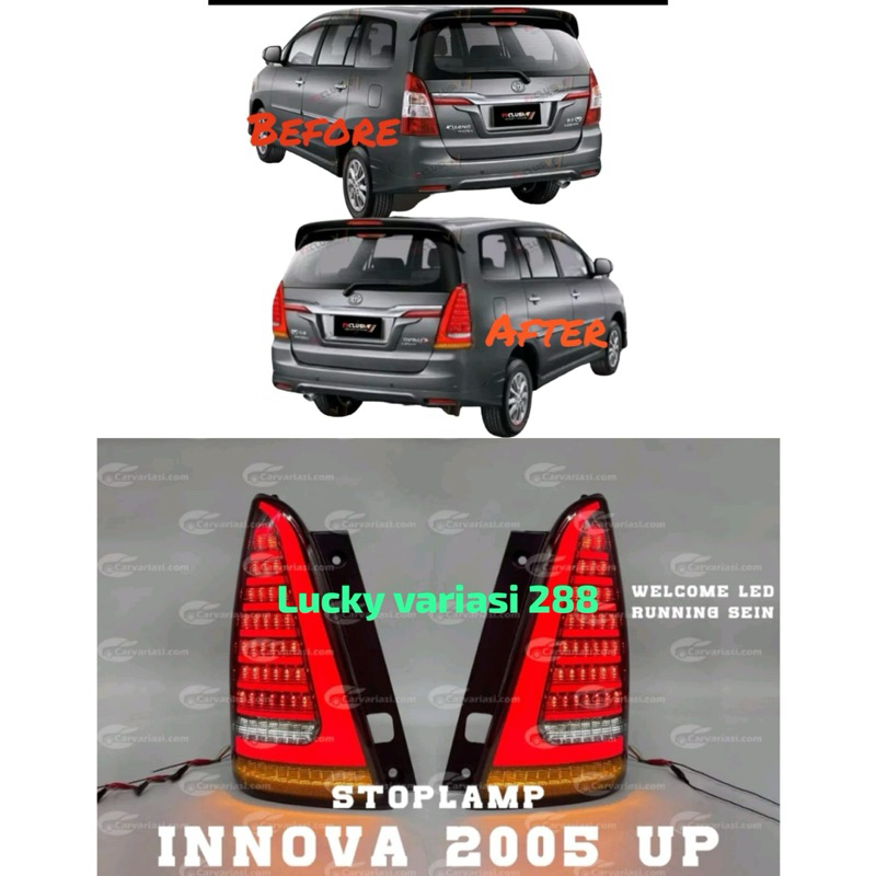 Jual Lampu Stop Belakang Innova 2004-2015 Stop Lamp Innova Lama New ...