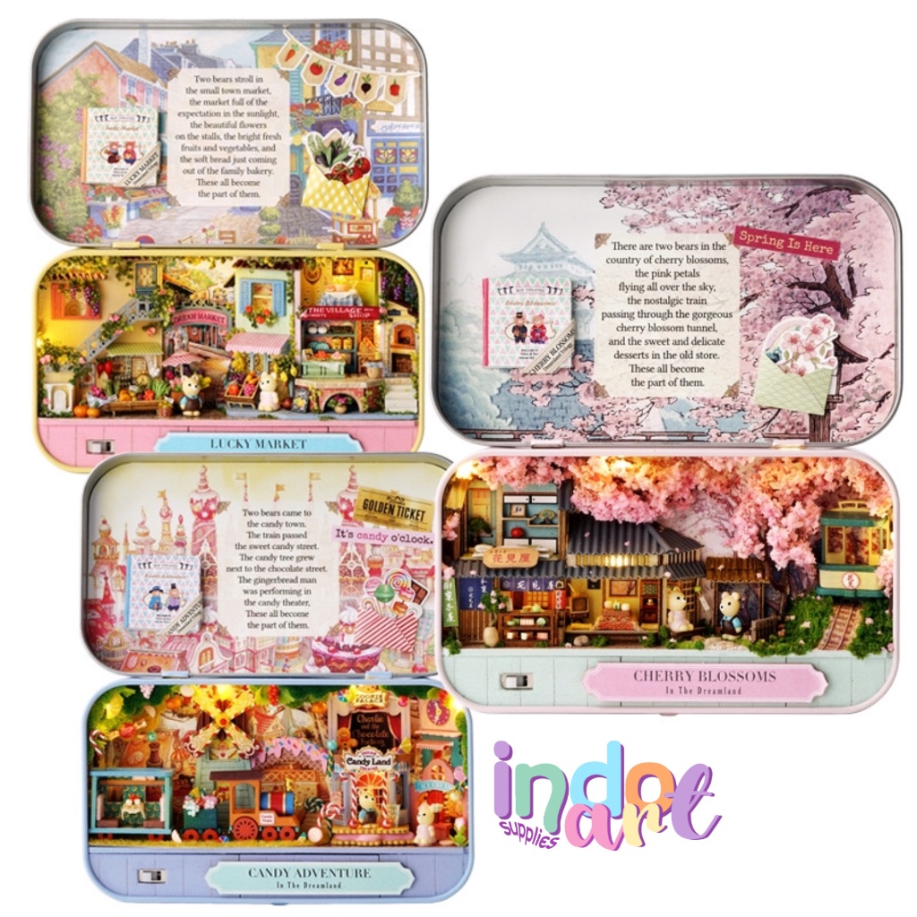 Jual (IAS) DIY Miniature Box Theatre Dreamland Tin Box/DIY 3D Box ...