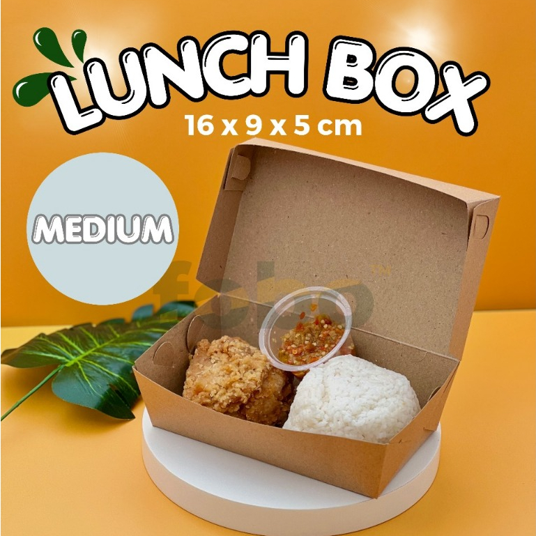 Jual Lunch Box MEDIUM / Tempat Makan Ayam Geprek Mie Ayam / Wadah ...