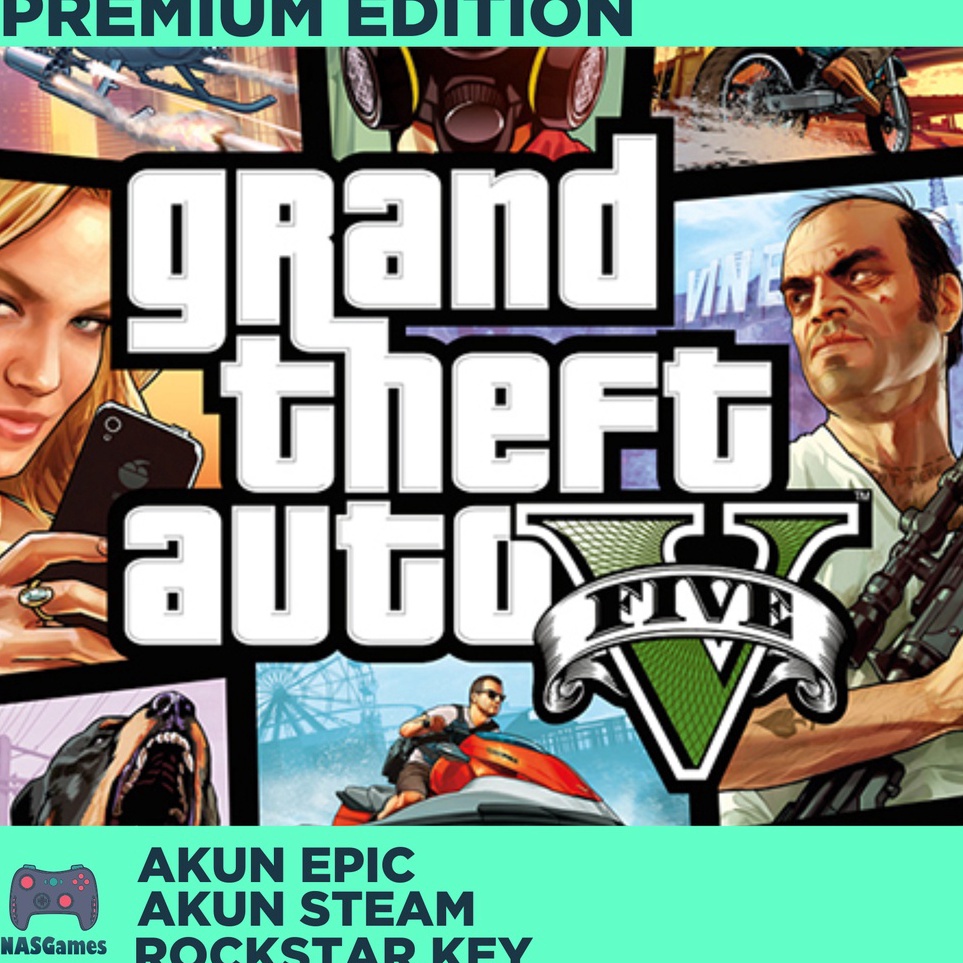 Jual KODE K56S Grand Theft Auto V GTA 5 GTA V Premium Edition PC ...