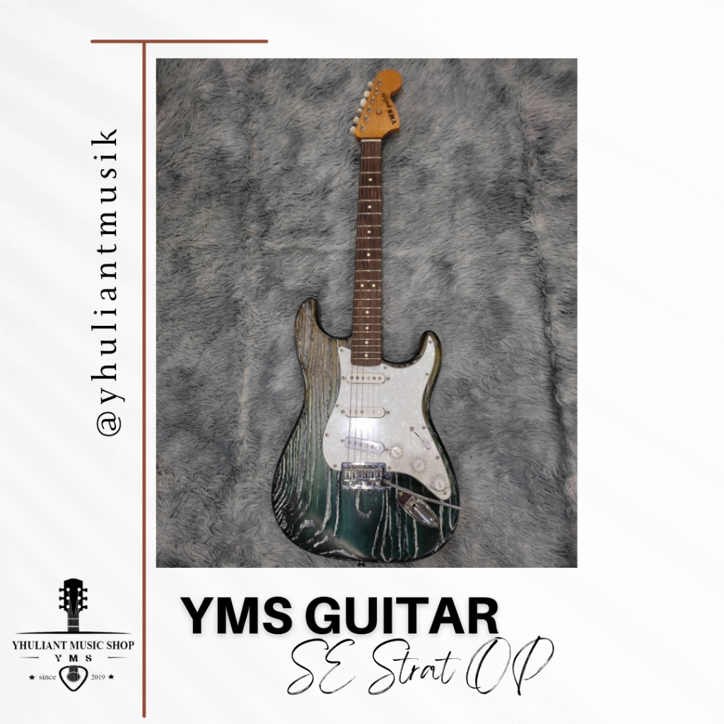 Jual YMS Guitars STR SE Rust Green Open Pore Finish Electric Guitar ...
