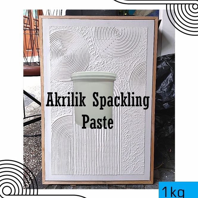 Jual KODE L94K akrilik Spackling Paste 1kg for adding Texture Impasto ...