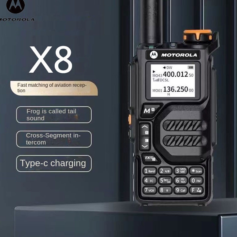 Jual KODE D55O HT MOTOROLA X8 walkie talkie dua arah radio long range ...