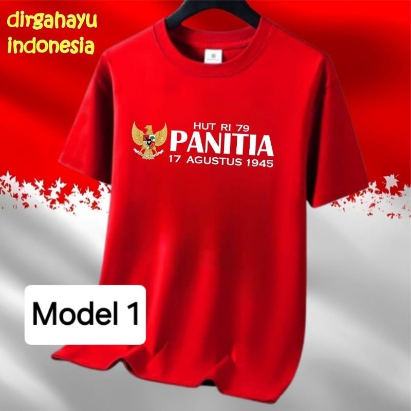 Jual Kaos Panitia 17 Agustus Kemerdekaan Indonesia HUT RI 79 - Baju Dirgahayu Indonesia 79 ...
