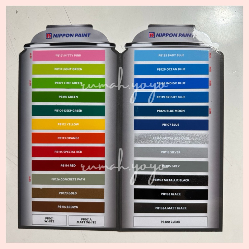 Jual Pylox Basics Nippon Paint 300cc / Cat Semprot / Pilox | Shopee Indonesia