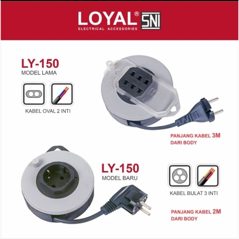 Jual Kabel Roll Mini Travel Box Loyal LY150 LY 150 2M 2 M 2 Meter Rol ...