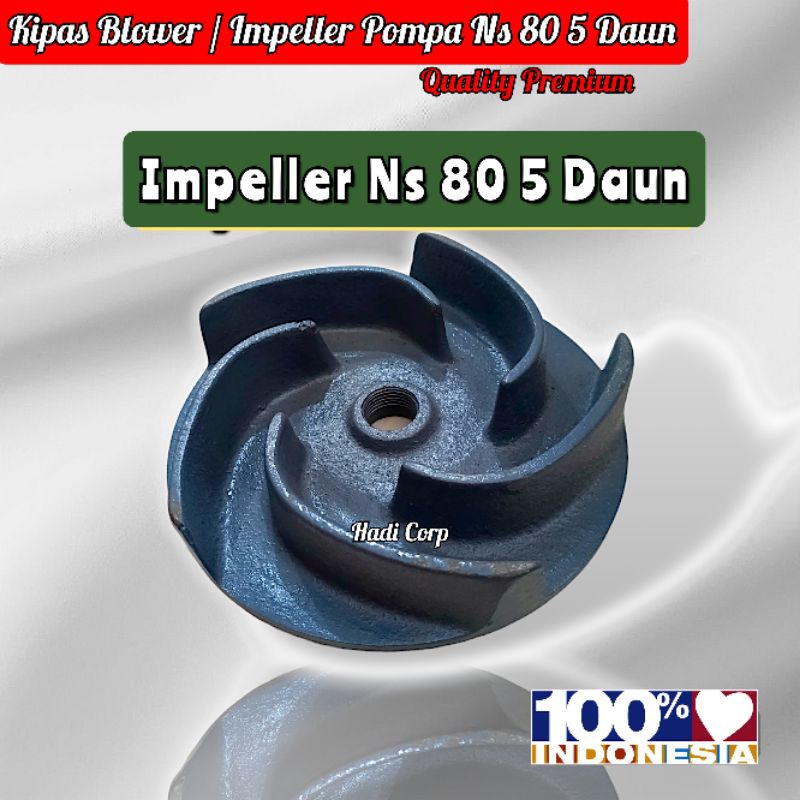 Jual impeller impeler water pump ns 80 5 Daun / Kipas Wayer Blower 5 ...