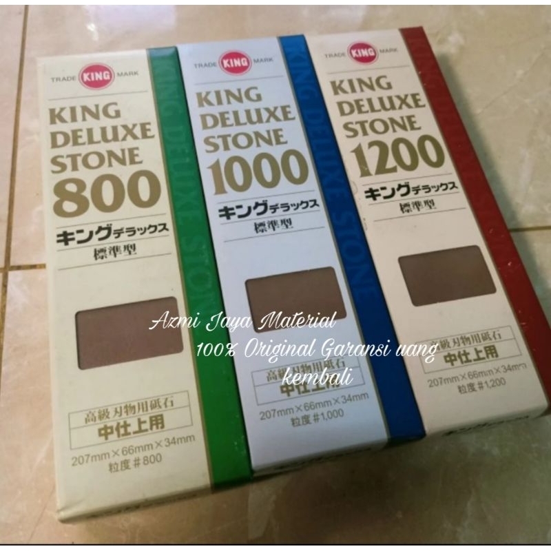 Jual Original Batu Asah King Dluxe Grit 800 Grit 1000 Grit 1200 Grit ...