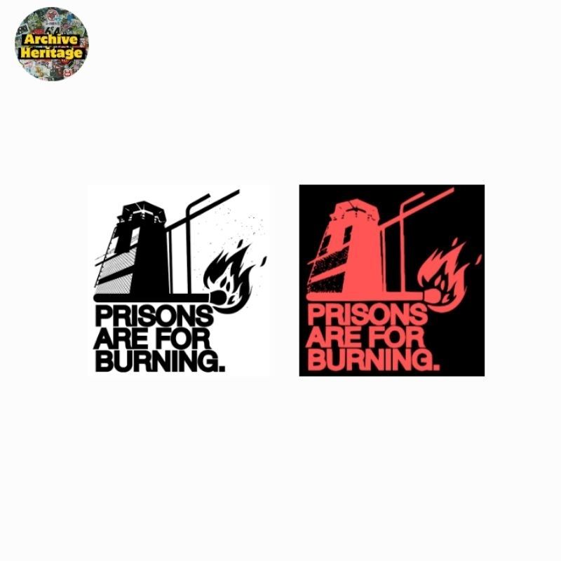 Jual sticker Prisons Are Burning graffiti streetart stiker | Shopee ...