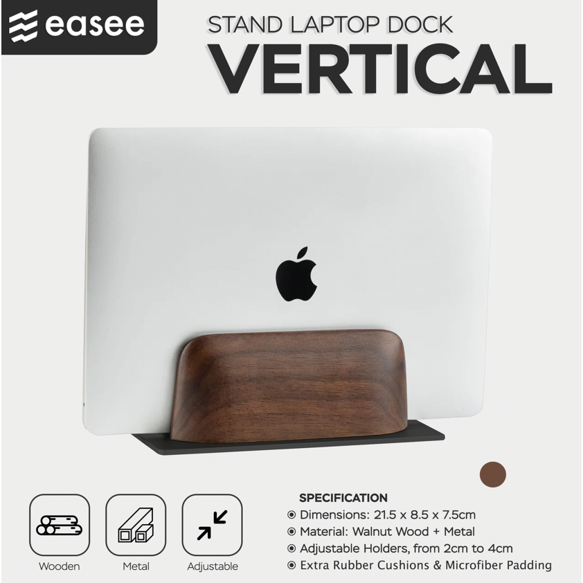Jual easee Vertical Dock Laptop Stand / Macbook Holder Bracket ...