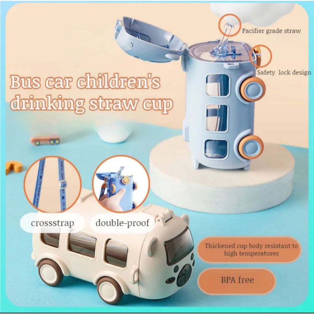 Jual Woomii - Botol Minum Anak Mobil Bear Lucu BPA Free Kapasitas 500 ...