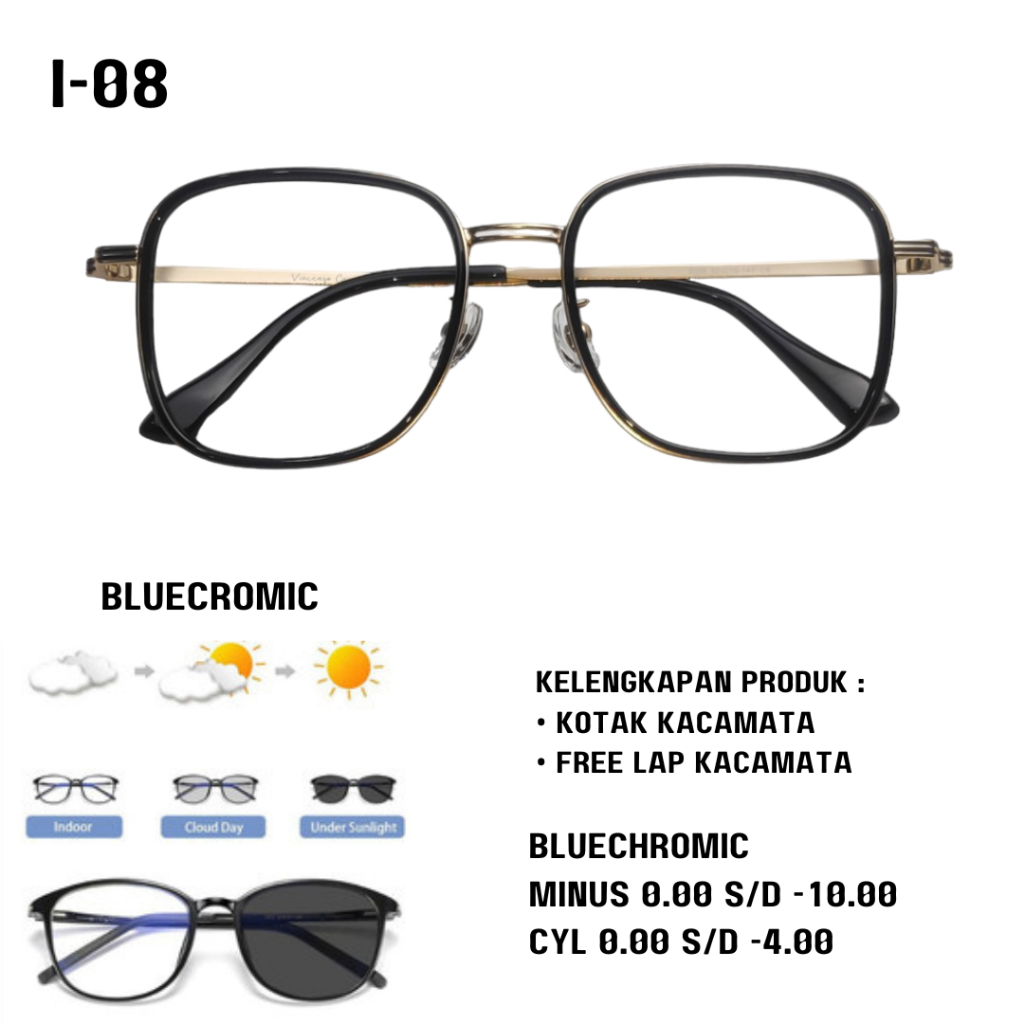 Jual Bebilenka Kacamata Bluecromic Anti Radiasi Anti UV Model Kotak ...